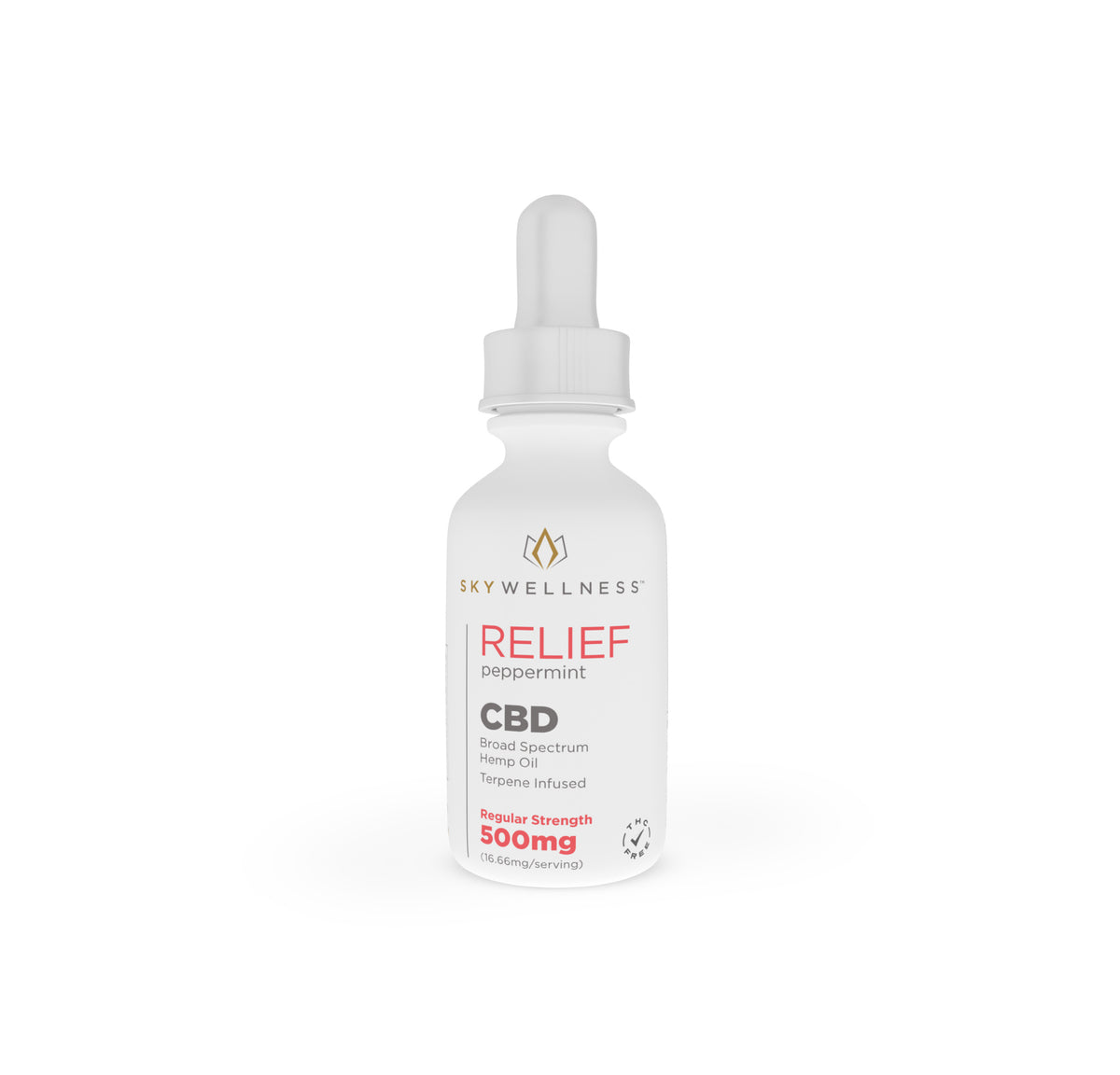 CBD Relief Oil Drops 500mg Peppermint